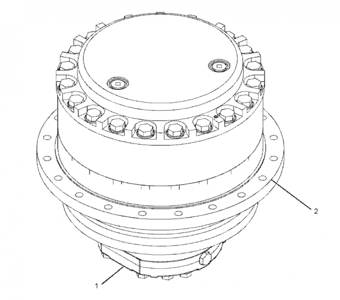 Excavator E345 Travel Gearbox With Motor E345C GP FINAL 227-6045 333-3036